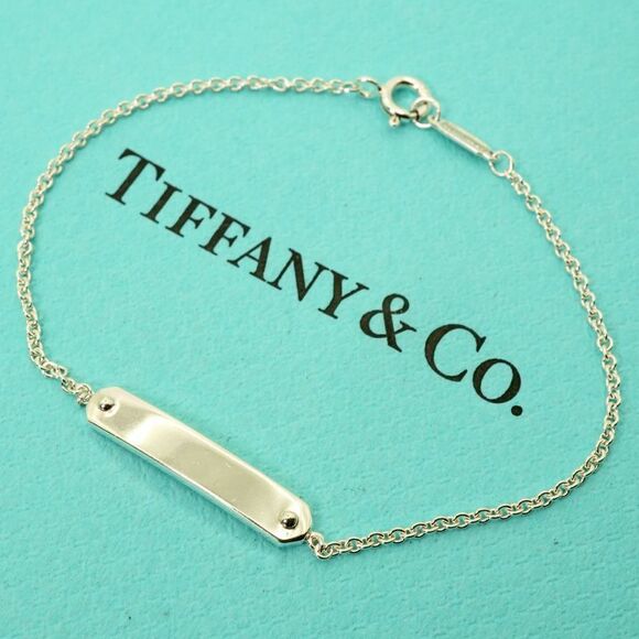 Tiffany & Co. | Jewelry | Tiffany Co Id Plate Chain Bracelet 245352s ...